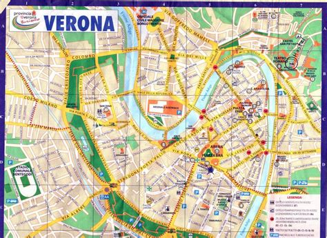Map Of Verona Italy Printable Map Of Verona Italy Verona City Map