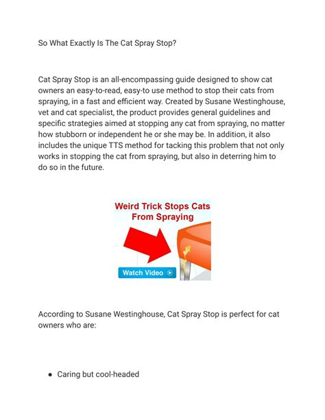 Ppt Cat Spray Stop Review Is It Actually Works Powerpoint Presentation Id 11140962