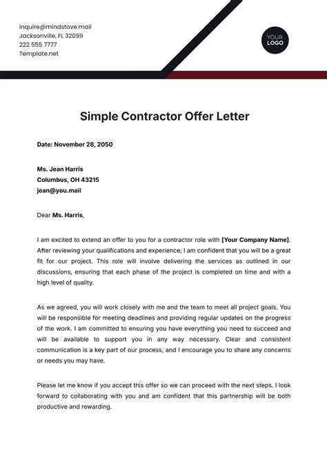 Free Provisional Offer Letter Template To Edit Online