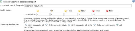 Jenkins Cppcheck Plugin