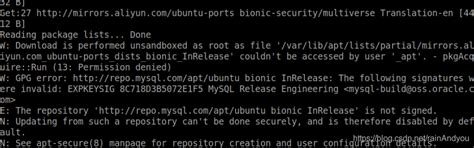 ubuntu18 04安装mysql 正在设定 mysql apt config csdn博客