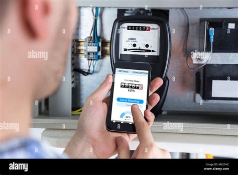 Energy Meter Reading Man Hi Res Stock Photography And Images Alamy
