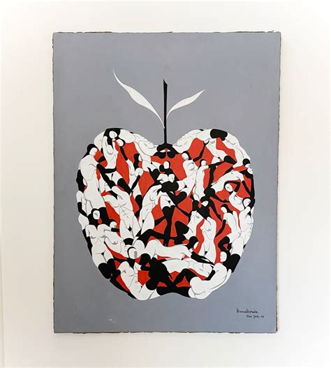 Vintage 1979 Signed Manuel Moreno Original Erotic Avant Garde Painting