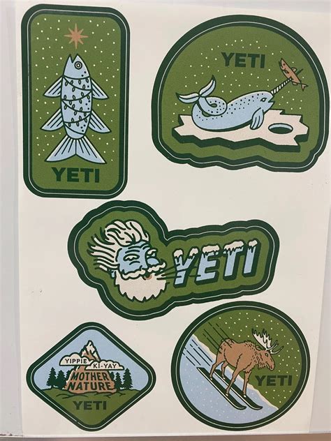 Yeti Sticker Sheet