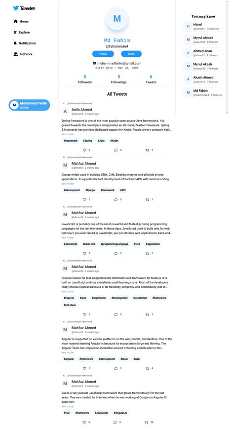 Github Sib61tweeter Clone Learnathon Final Project Angular 14