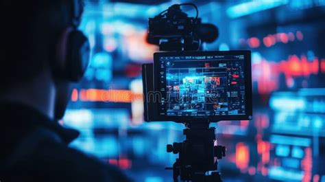 Recording An Insightful Interview Within A Contemporary Television