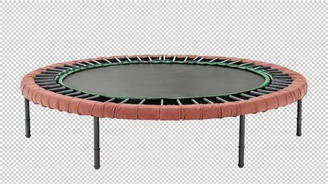 Premium Psd A Round Trampoline With A Green Border