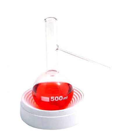 China Lab Glass Distillation Flask Distilling Flask Fractionating Flask With Side Arm