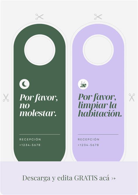 Frases De Hoteleria Carteles En La Puerta Gafetes Para Imprimir