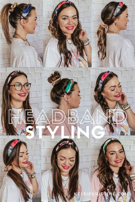 Styling A Headband Kelsie Kristine Headband Styling Ideas Cute