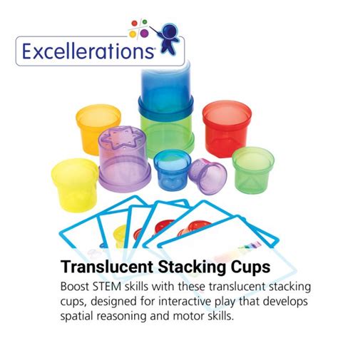 Excellerations® Earlystem™ Stacking Translucent Cups