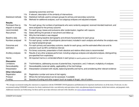 Consort 2010 Checklistpdf