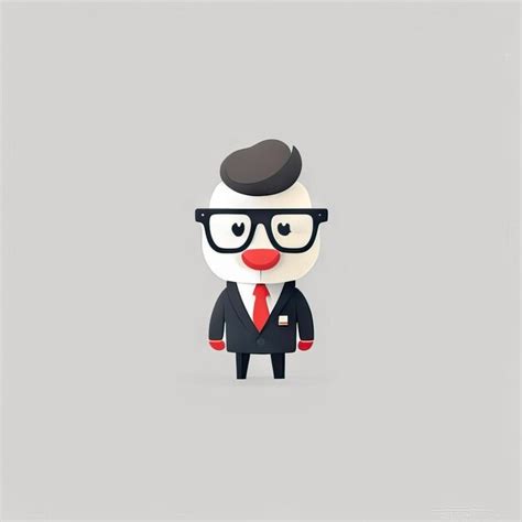 Premium Ai Image Minimalist Teacher Man Illustration