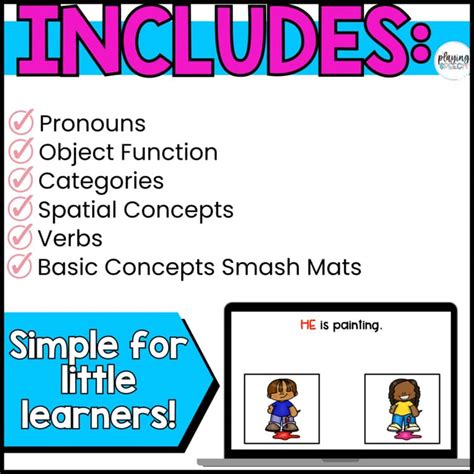 Preschool Speech Therapy Bundle Basic Concepts Boom Cards Categories