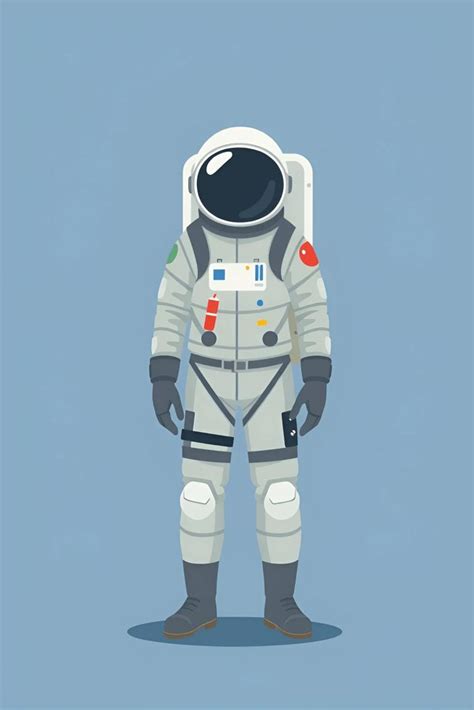 Front View Illustration Of Astronaut In Spacesuit Free Download Ai