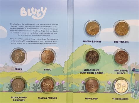 2024 Australia Special Set Bluey Dollarbucks 10 Coin Collection Numista