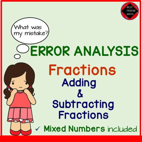 Error Analysis Adding And Subtracting Fractions Mixed Numbers Included