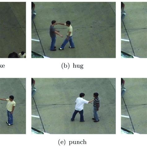 example frames of each action of ut interaction dataset download