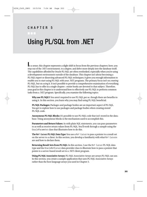 Using Pl Sql From Pdf Plsql Parameter Computer Programming
