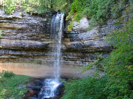 Munising Michigan Waterfalls Camping Hiking