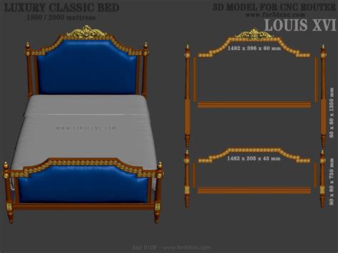 Bed 0128 Stl 3d Model For Cnc 3d Stl Model For Cnc Stl Model