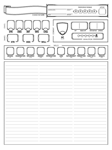 Witcher Ttrpg Character Sheet
