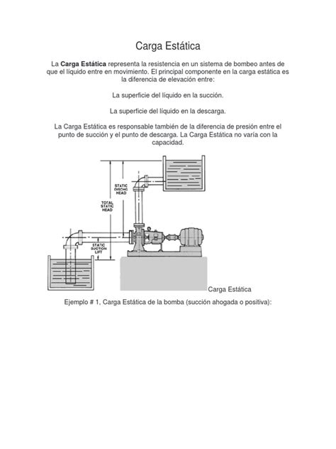 Carga Estática Y Dinámica Pdf Bomba Arrastrar Física