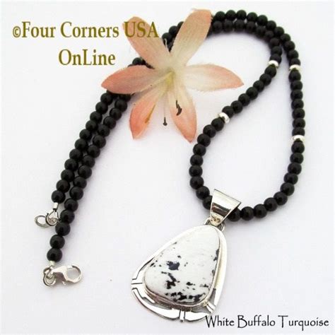 White Buffalo Turquoise Bead Necklace Turquoise Bead Necklaces White