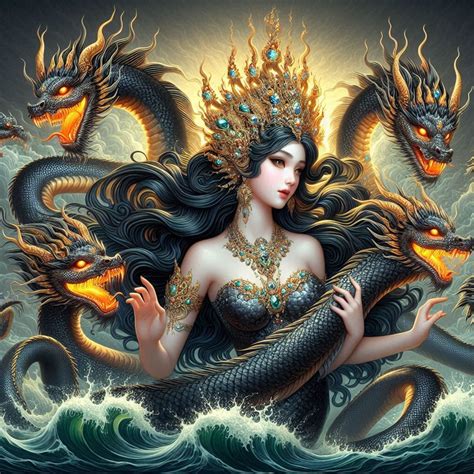 Tiamat Diosa Dragón Mitología Dioses Espiritualidad