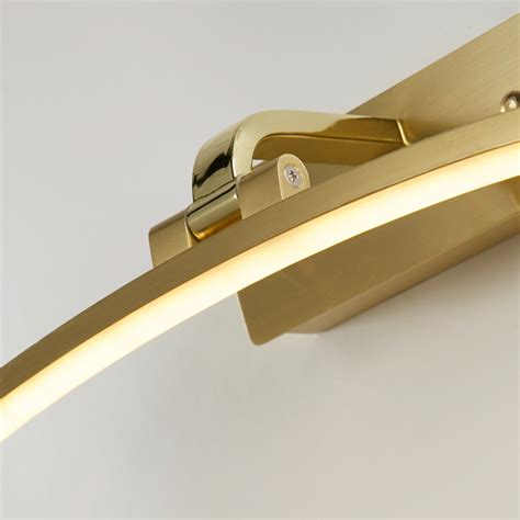 Led Wall Light Santorini Width 40 Cm Brass Tiltable Uk