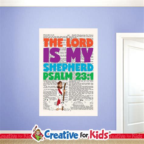 Jesus Our Shepherd Loves You Scripture Page Wall Decal