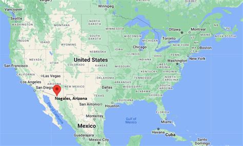 Where Is Nogales Az Usa Location Map Of Nogales Arizona