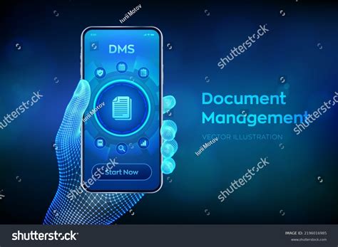 Dms Document Management Data System Corporate Stock Vector Royalty