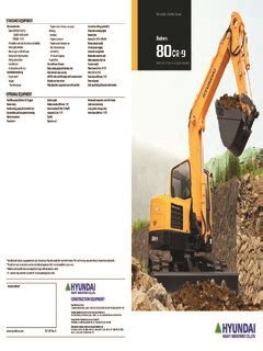 Hyundai R80cr 9 Specifications Machinemarket