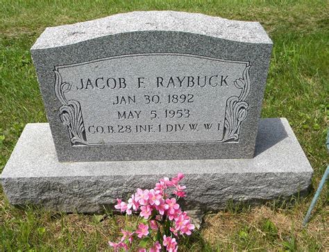 Jacob Franklin Raybuck 1892 1953 Find A Grave Memorial