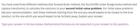 Solved You Have Used Three Different Methods The Forward