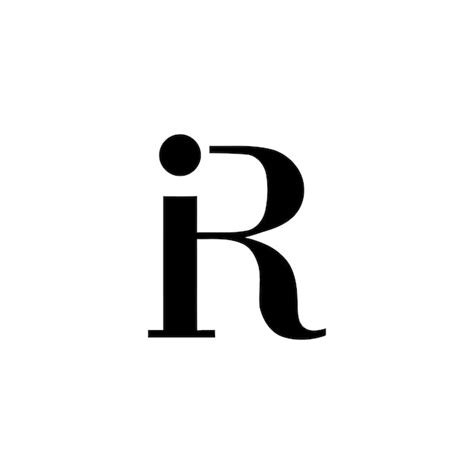 Conception Du Logo Ir Vecteur Premium