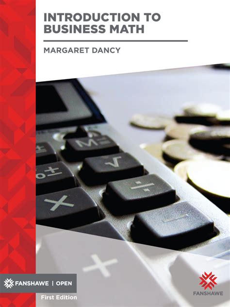 Introduction To Business Math Simple Book Publishing