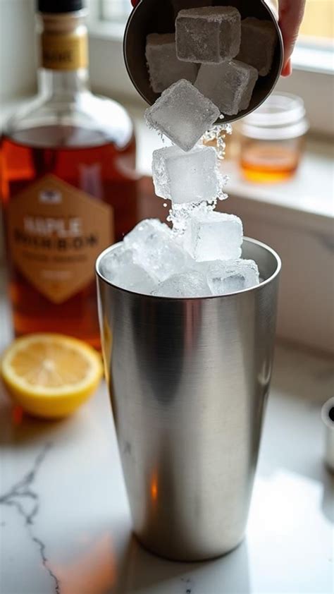 Adding Ice To Your Cocktail Shaker In 2025 Bourbon Sour Bourbon How