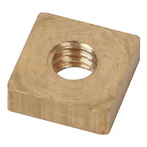 Brass Square Nut For Hardware Fitting Size 05 Inch To 6 Inch At