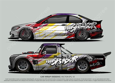 Race Car Livery For Vehicle Wrap Design Vector Car Race Vehicle Png