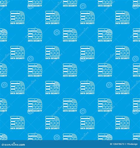Data Security Pattern Vector Seamless Blue Stock Vector Illustration Data Security Pattern Vector Seamless Blue Stock Vector Illustration