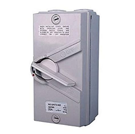 Schneider Whd20 Surface Mount 2 Pole Isolating Switch 20a 440v Ip66