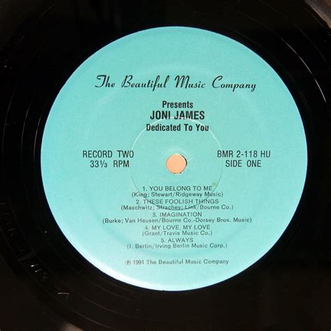 Yahoo オークション 米 Joni James Dedicated To You The Beautiful