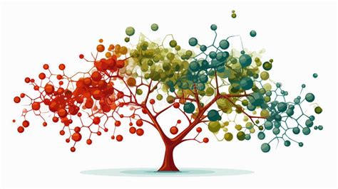 Tree Shaped Molecules Stock Vector Illustration Of Vector 344786947