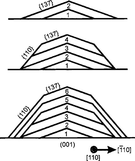 Schematic Growth Model Of Inas Qds Grown On The Gaas001 Surface