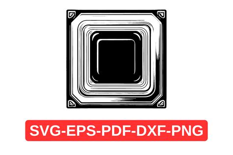 Retro Cpu Illustration Svg Vintage Png Graphic By Artful Assetsy