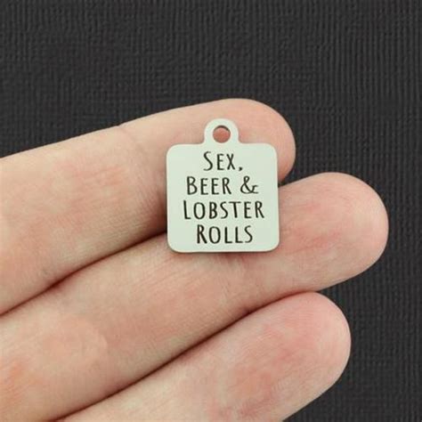 Sex Beer Stainless Steel Charms And Lobster Rolls Bfs013 5544 Ebay