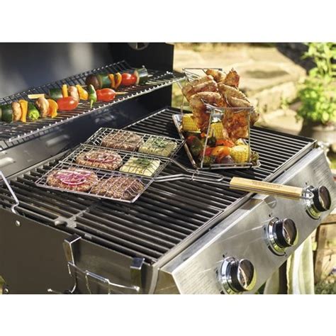 Gratar Tenneker® Cu Intoarcere 95x36 Cm Otel Inoxidabilmaner De Lemn