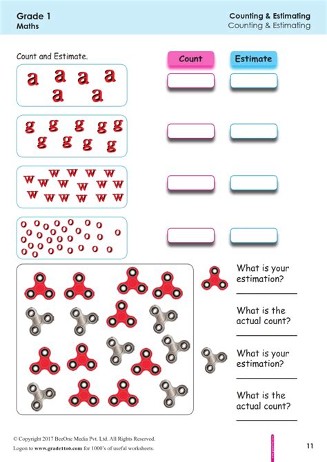Estimation Worksheets